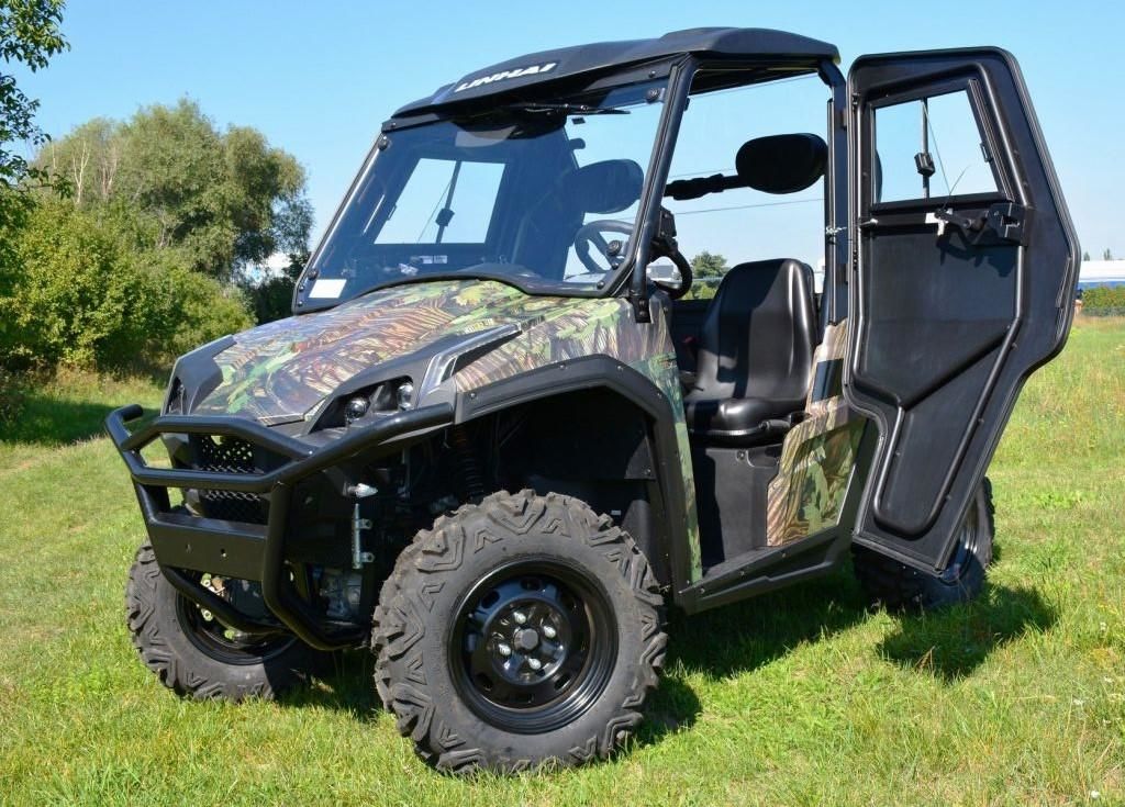 Kabina včetně topení pro čtyřkolky Linhai UTV 700 4x4, plechové dveře ...
