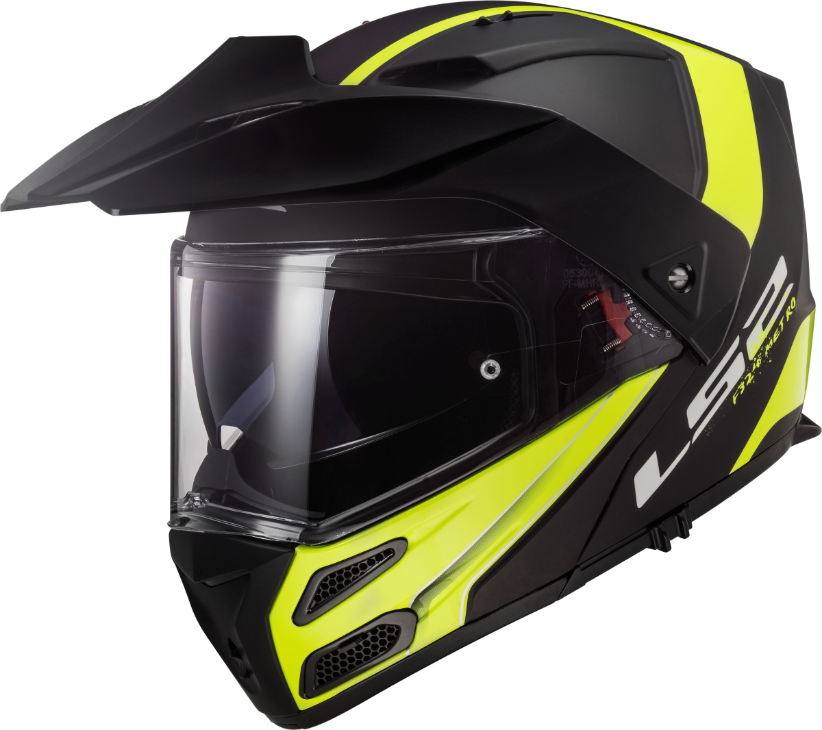 LS2 FF324 METRO EVO RAPID Matt Black Gloss Yellow, FOG FIGHTER (PINLOCK ...