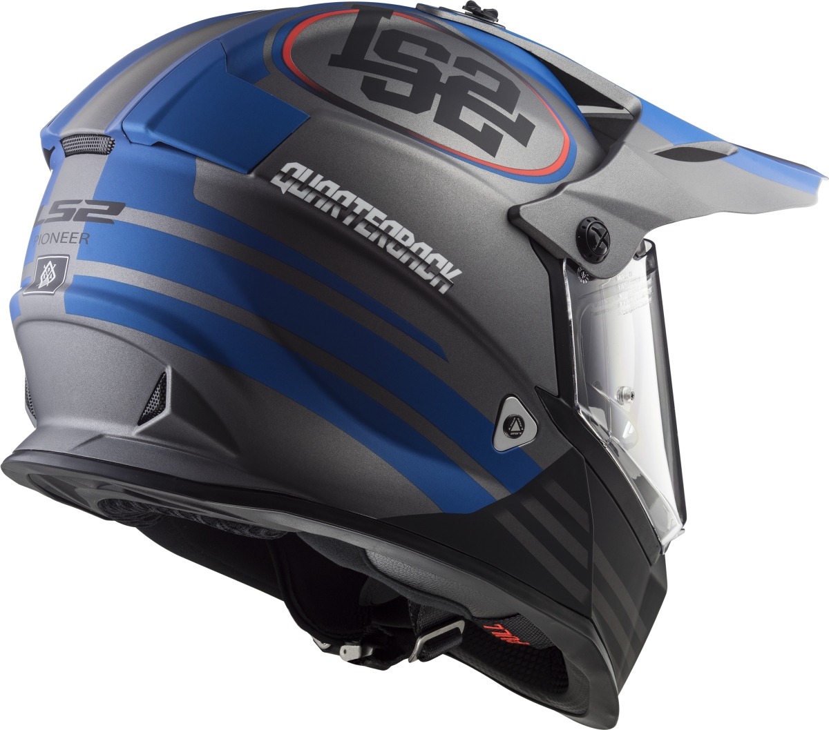 LS2 MX436 PIONEER QUARTERBACK Matt Titanium Blue 404362307-MASTER | 2HMOTO